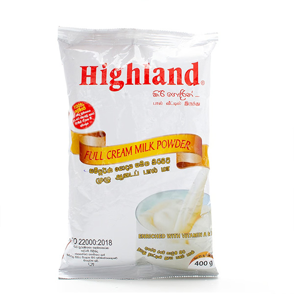 Highland Full Cream Milk Powder 400g – Swethlanka
